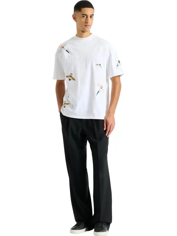 Balmain Embroidered Insect T-shirt - White