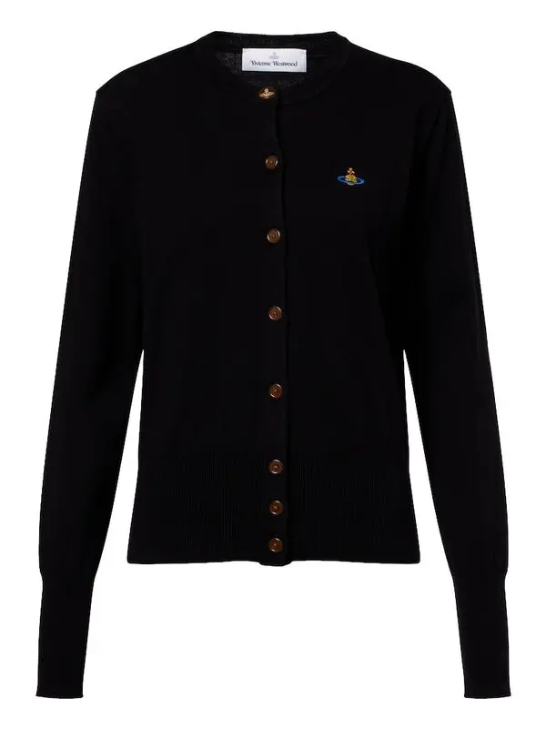 VIVIENNE WESTWOOD Bea Cotton And Cashmere Cardigan - Black