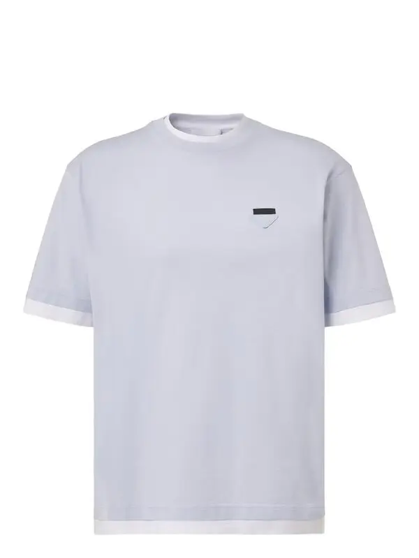 Prada Cotton Jersey T-shirt - Blue