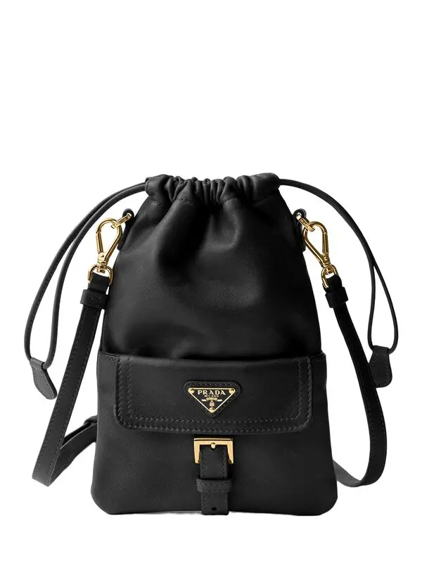 Prada Nappa Leather Pouch - Black