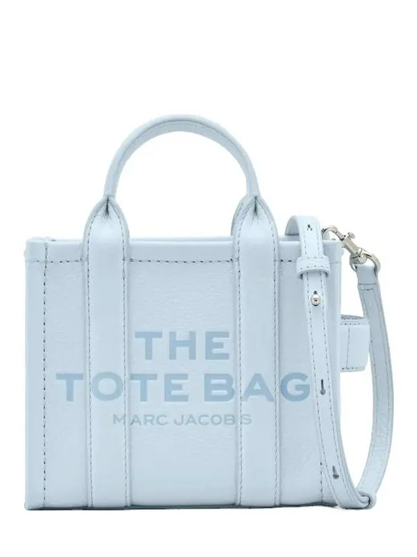 Marc Jacobs Crossbody Leather Tote - Cloud Blue
