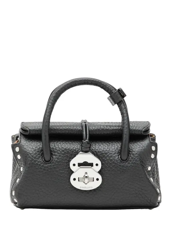 ZANELLATO Baby Grained Leather Bag With Twist-lock Buckle - Black
