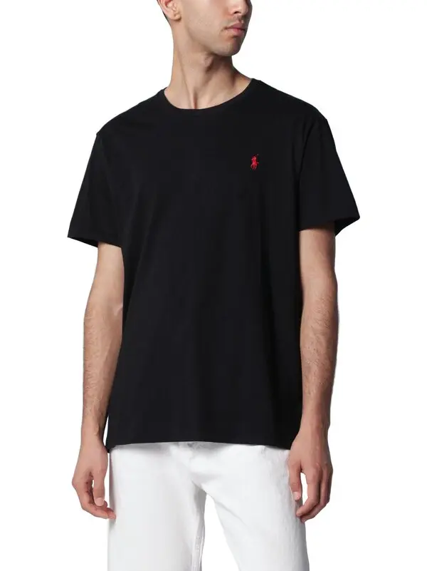 Polo Ralph Lauren T-shirt In Cotton Custom Slim-fit - Black