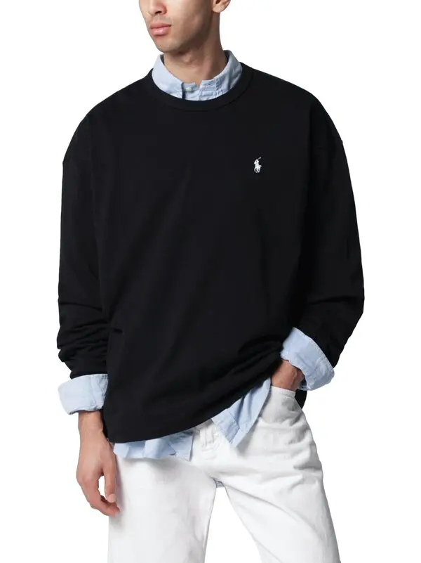 Polo Ralph Lauren Relaxed-fit Crewneck Sweatshirt - Black