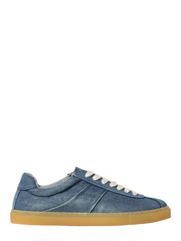 SUMMERY COPENHAGEN Lace Up Sneakers - Gnawed Blue