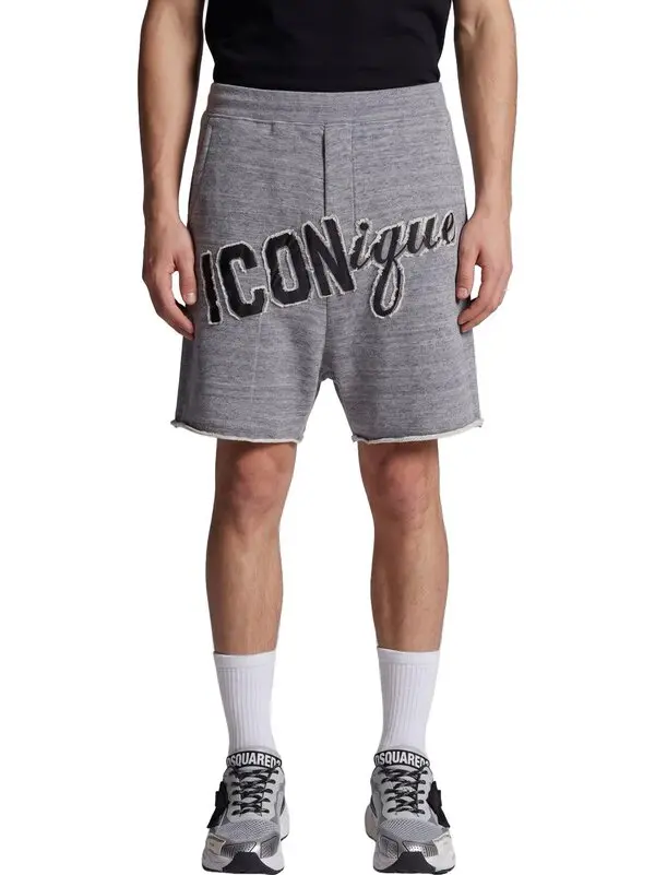 Dsquared2 Iconique" Appliqué Shorts - Grey