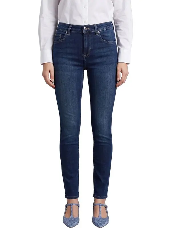 Liu Jo Skinny Fit Cotton Jeans - Denim