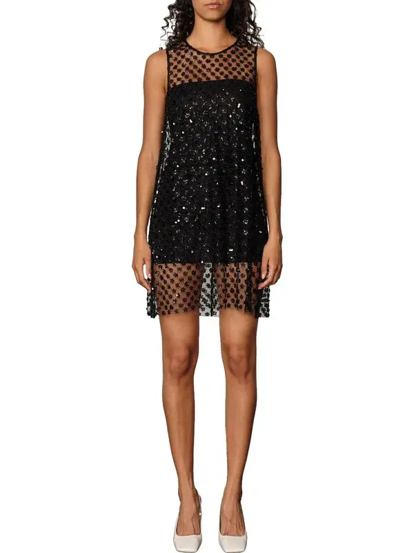 HERSKIND Embellished Sequin Dress - Black