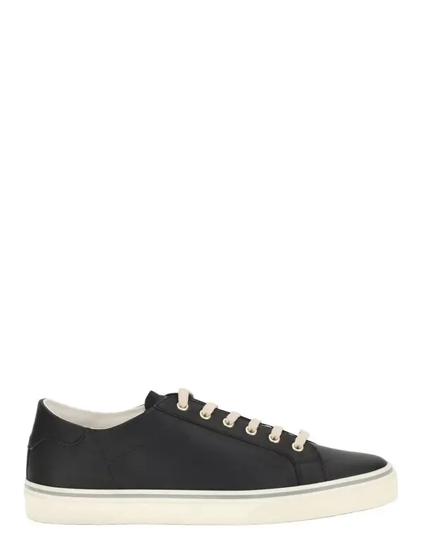 Brunello Cucinelli Smooth Calfskin Lace-up Sneakers - Black