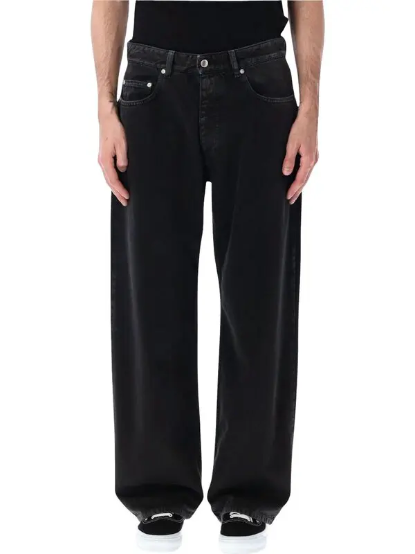 ICON DENIM LOS ANGELES Wide Leg Jeans - Black