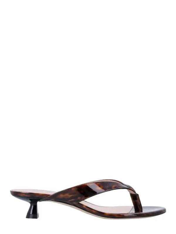 STUART WEITZMAN Heeled Thong Sandal - Brown