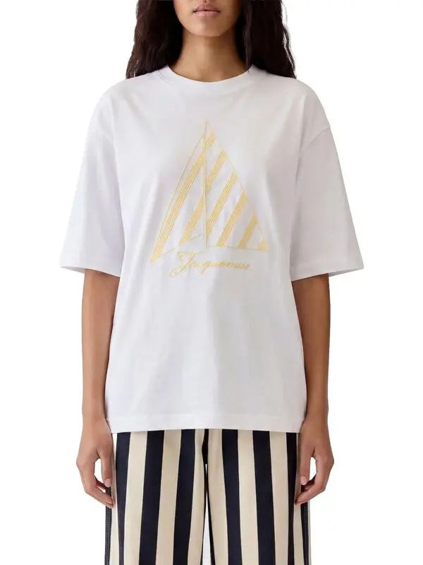 Jacquemus Cotton Graphic Print T-shirt - White