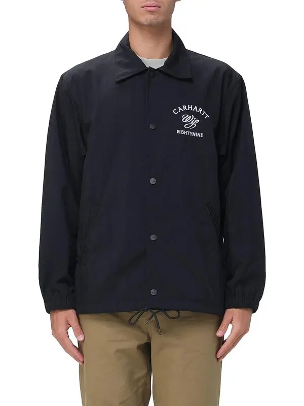 Carhartt Work In Progress Nylon Logo Shirt Jacket - Black
