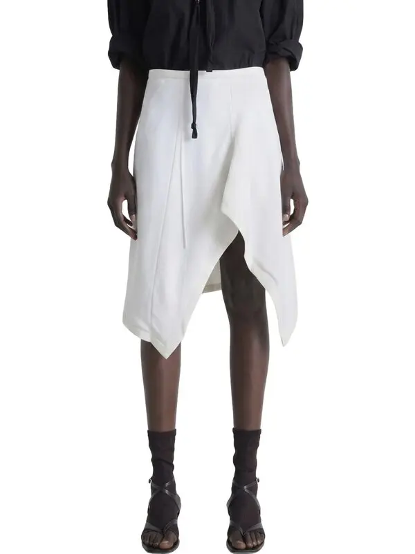 LEMAIRE Asymmetrical Skirt - White
