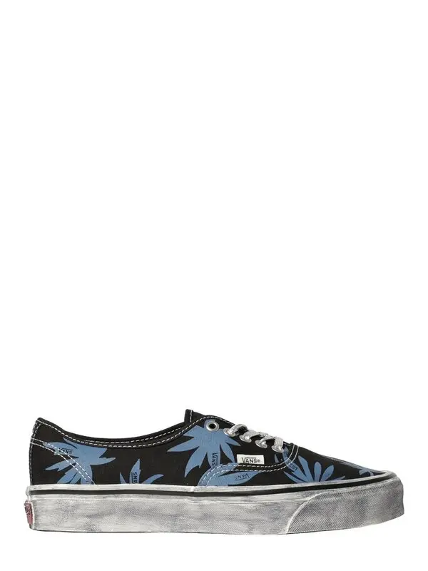 VANS Lx Authentic 44 Worn And Printed Canvas Sneakers - Black