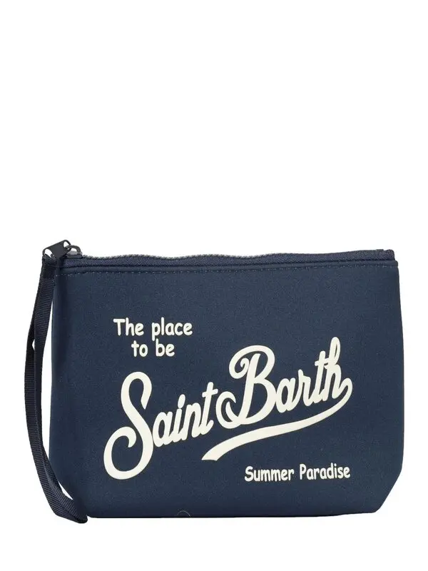 MC2 SAINT BARTH Neoprene Pouch With Logo - Navy