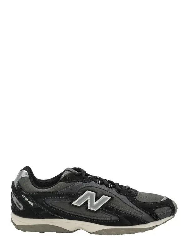 NEW BALANCE 204l Suede And Mesh Low-top Trainers With Applied Logo - Black