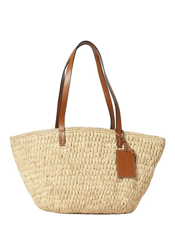 Manebí Woven Tote Bag - Beige