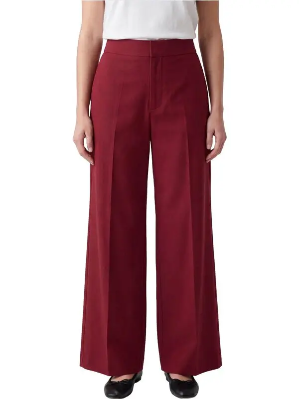 SA SU PHI Wide Leg Trousers - Red