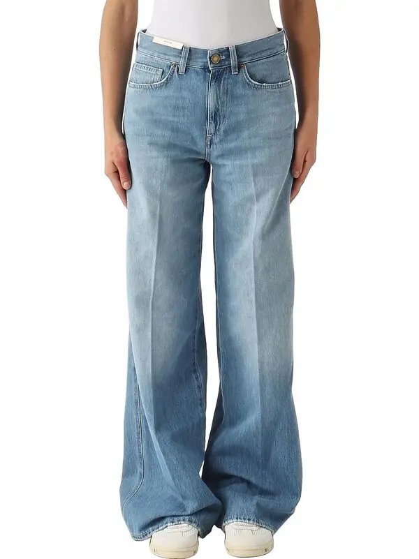 PT TORINO Cotton Flared Jeans - Denim