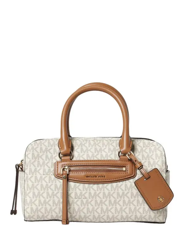 Michael Kors Monogram Top Handle Bag - Ivory