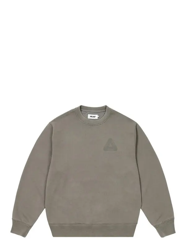 PALACE Spray Tri-ferg Crew 'metalico - Silver