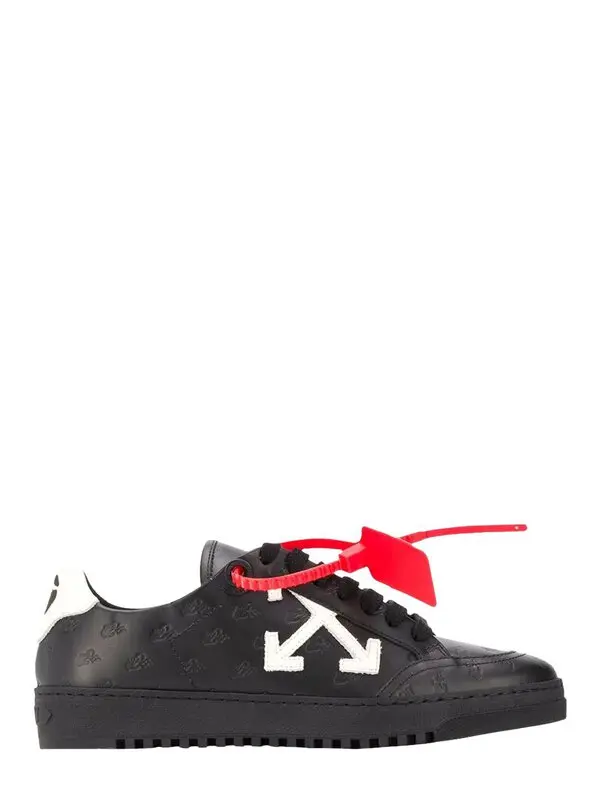 Off-White Arrow 2.0 Debossed Allover Logo Sneakers - Black