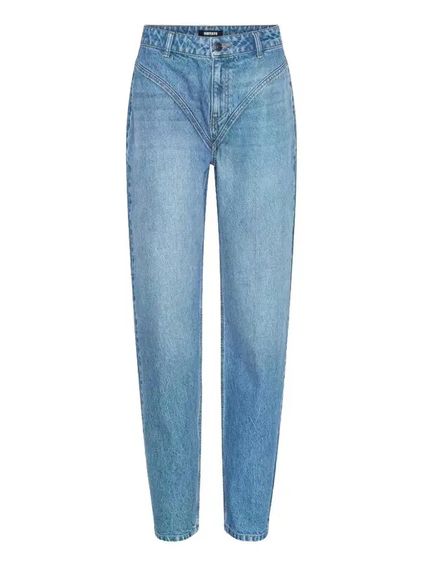 ROTATE BY BIRGER CHRISTENSEN High Waist Cutline Jeans - Blue
