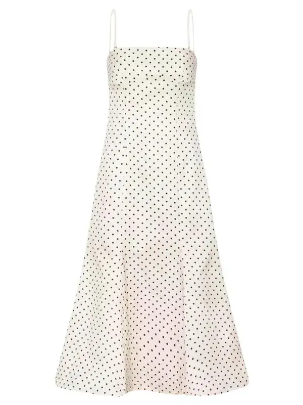 ROTATE BY BIRGER CHRISTENSEN Printed Midi Dress - Neutrals
