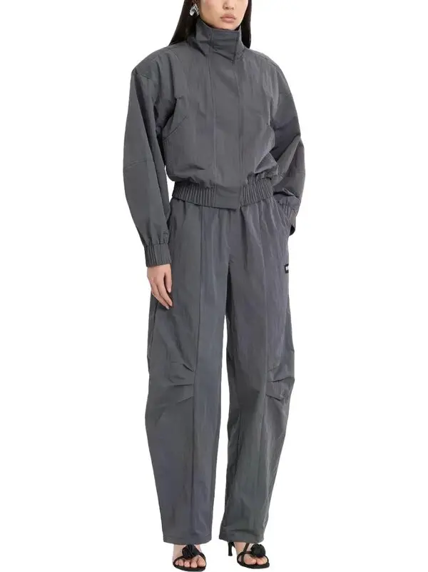 ROTATE BY BIRGER CHRISTENSEN Dark Elasticated Waist Track Pants - Grey
