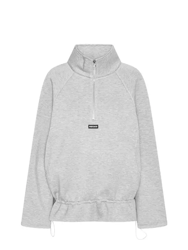 ROTATE BY BIRGER CHRISTENSEN Half-zip Sweatshirt - Grey
