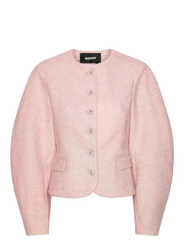 ROTATE BY BIRGER CHRISTENSEN Cocoon Sleeved Jacket - Pink