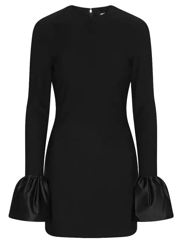 ROTATE BY BIRGER CHRISTENSEN Long-sleeve Fitted Mini Dress - Black