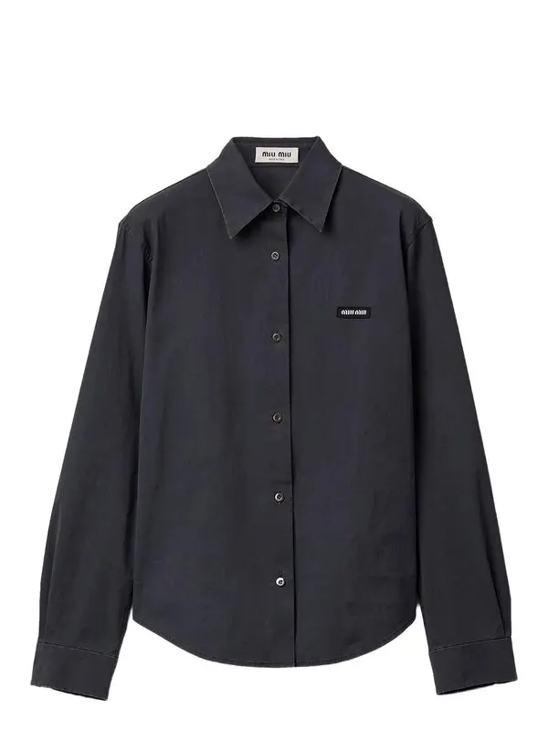 Dolce & Gabbana Stretch Poplin Shirt - Black
