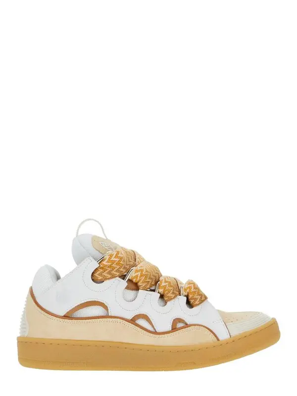 LANVIN Curb" Sneakers With Embroidered Laces - Multicolor
