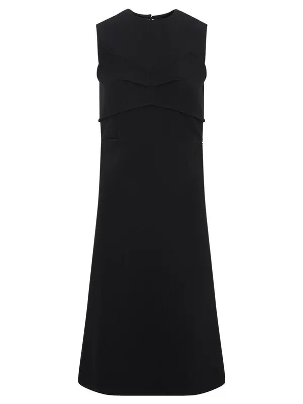 Sportmax Sleeveless Dress With Open Back - Black