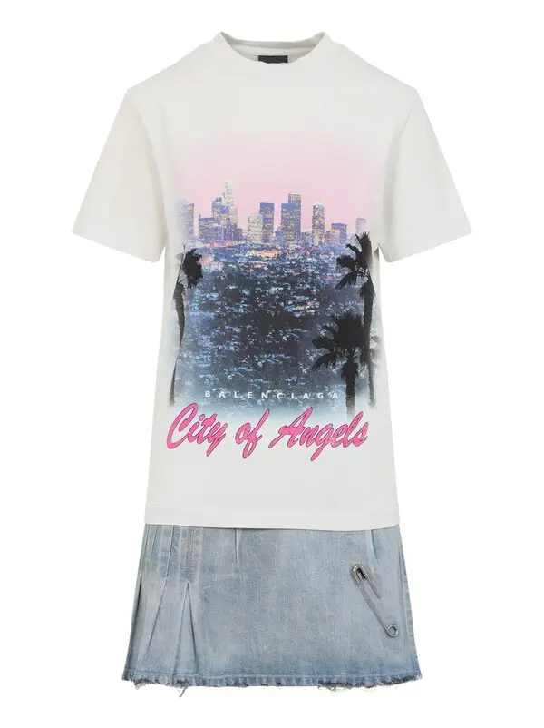 Balenciaga Layered Mini Dress - Multicolor