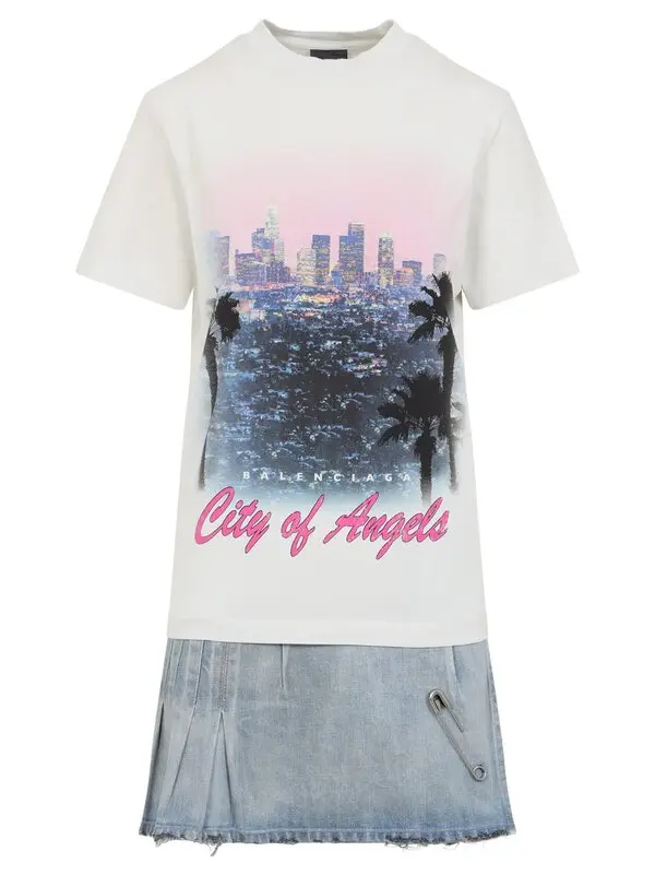 Balenciaga Layered Mini Dress - Multicolor