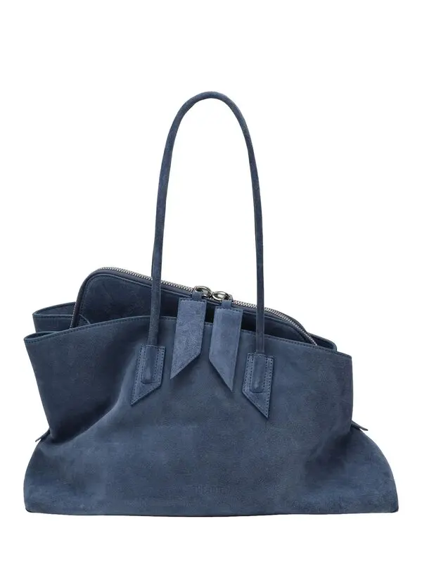 Attico Medium Suede Bag - Blue
