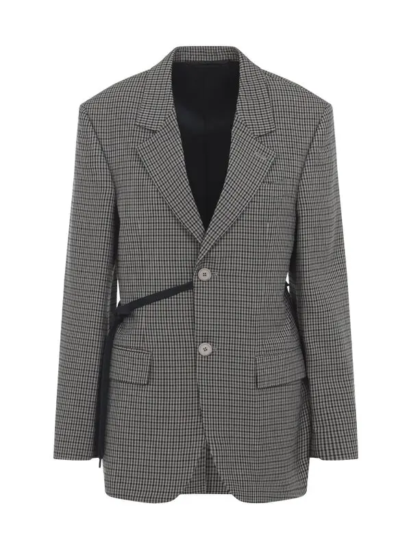 Balenciaga Wrap Tailored Jacket - Brown