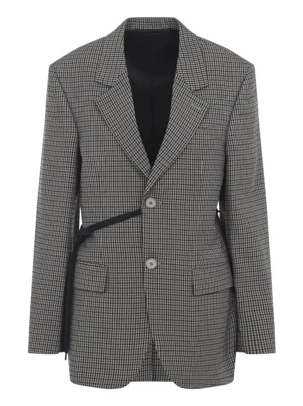 Balenciaga Wrap Tailored Jacket - Brown