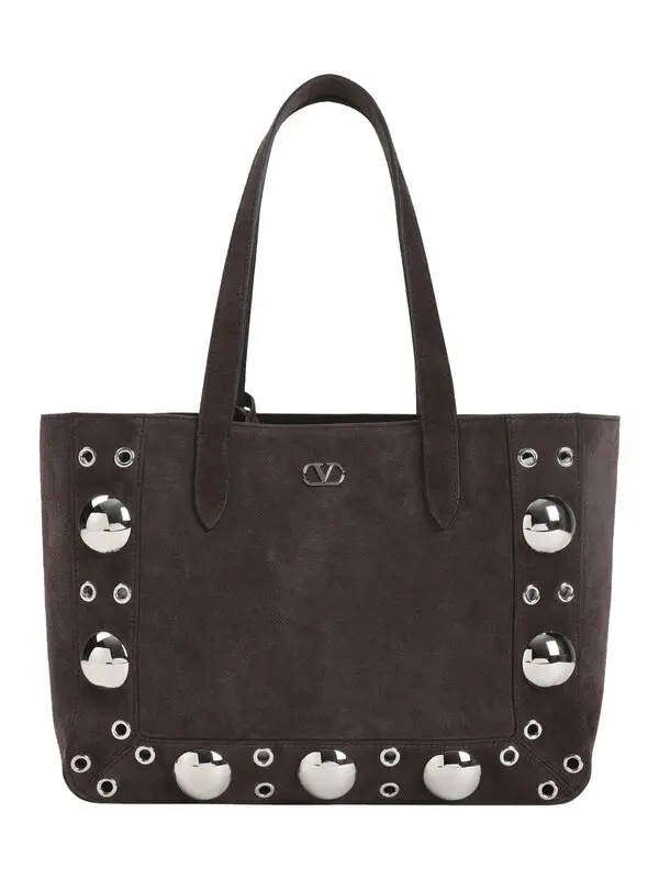 Valentino Garavani Nellcote Cowhide Shoulder Bag - Brown