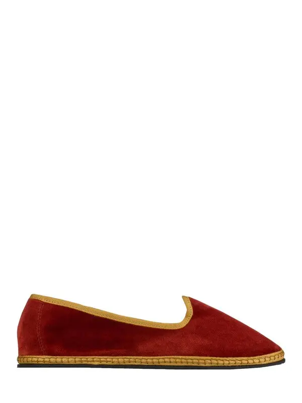 VIBI VENEZIA Velvet Friulane Shoes - Red