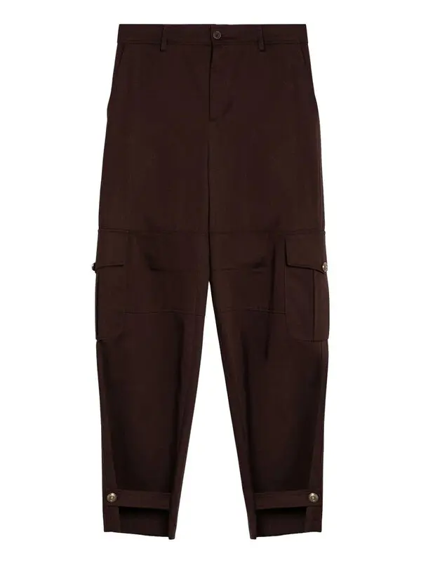 Moschino Wide Cargo Trousers - Brown