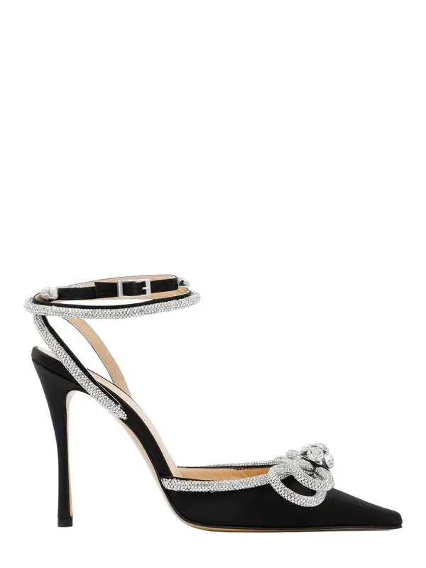 Mach & Mach Double Bow Sandal - Black