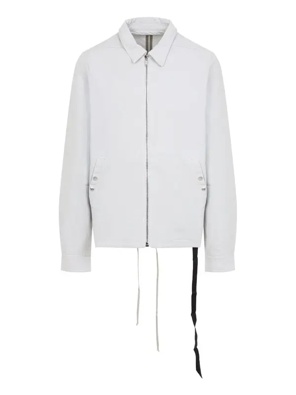 Rick Owens Zip Front Jacket - White