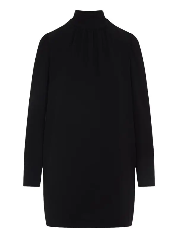 Max Mara Triacetate Blend Mini Dress - Black