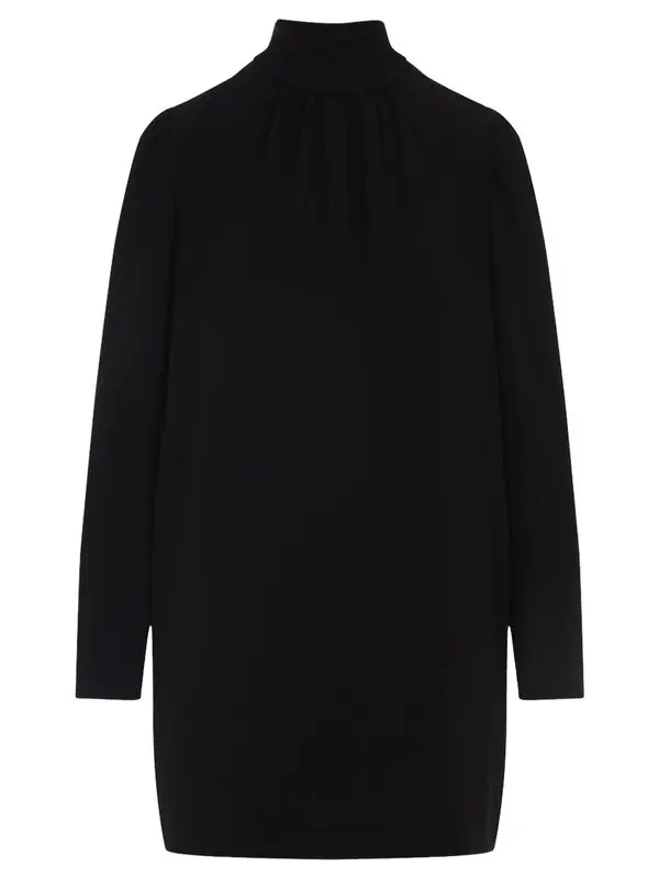Max Mara Triacetate Blend Mini Dress - Black
