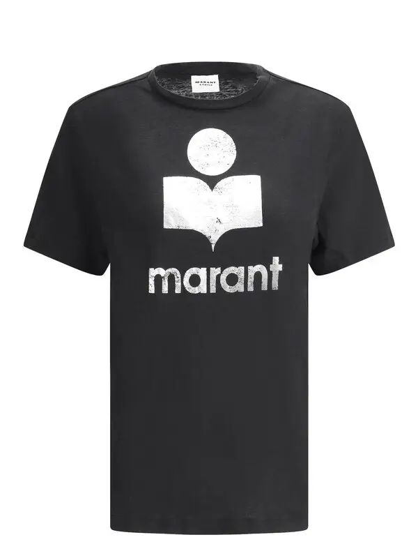 Isabel Marant Étoile Zewel T-shirt With Monogram - Black