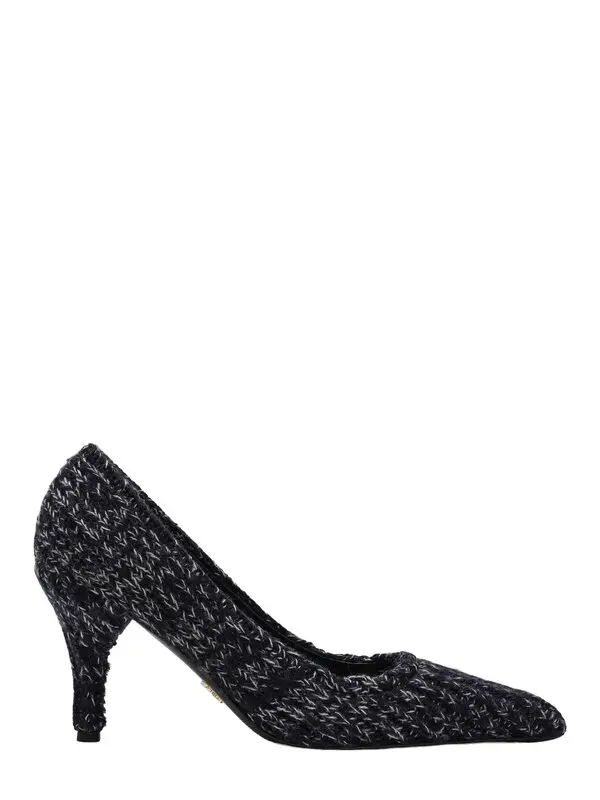 Prada Knitted Decollete Pumps - Blue